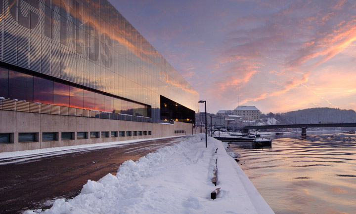 Linz an der Donau im Winter